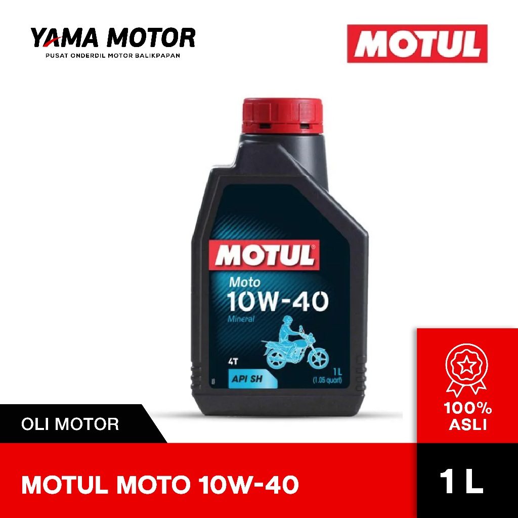 Jual OLI MESIN MOTUL MOTO 10W-40 MINERAL 1 LITER | Shopee Indonesia