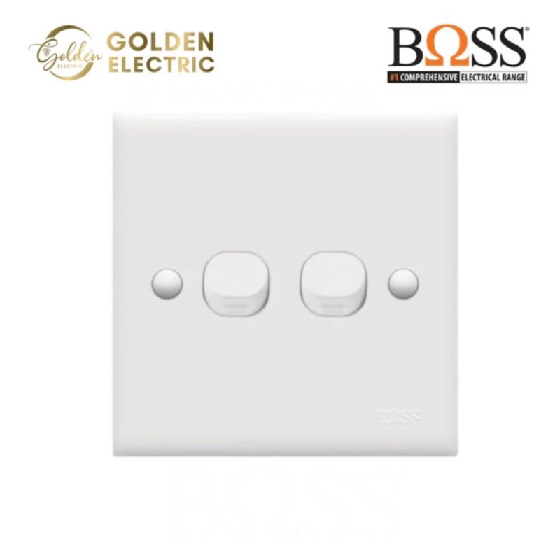 Jual Saklar Seri Double Model Clipsal Mata Kecil BOSS 2 Gang 1 Arah B32 ...