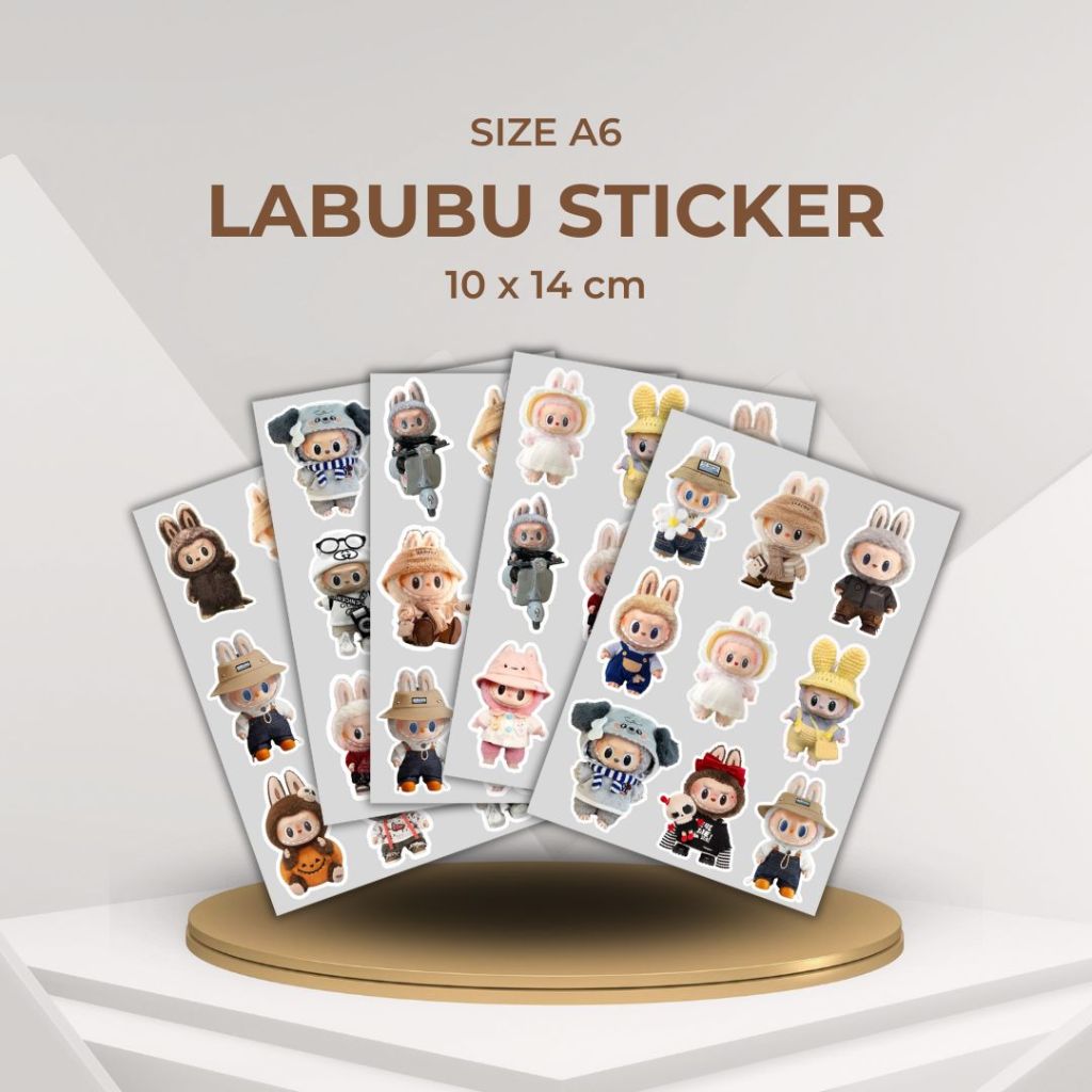 Jual Stiker Labubu Sticker Labubu Secret Soymilk Lhycee Berry Green ...