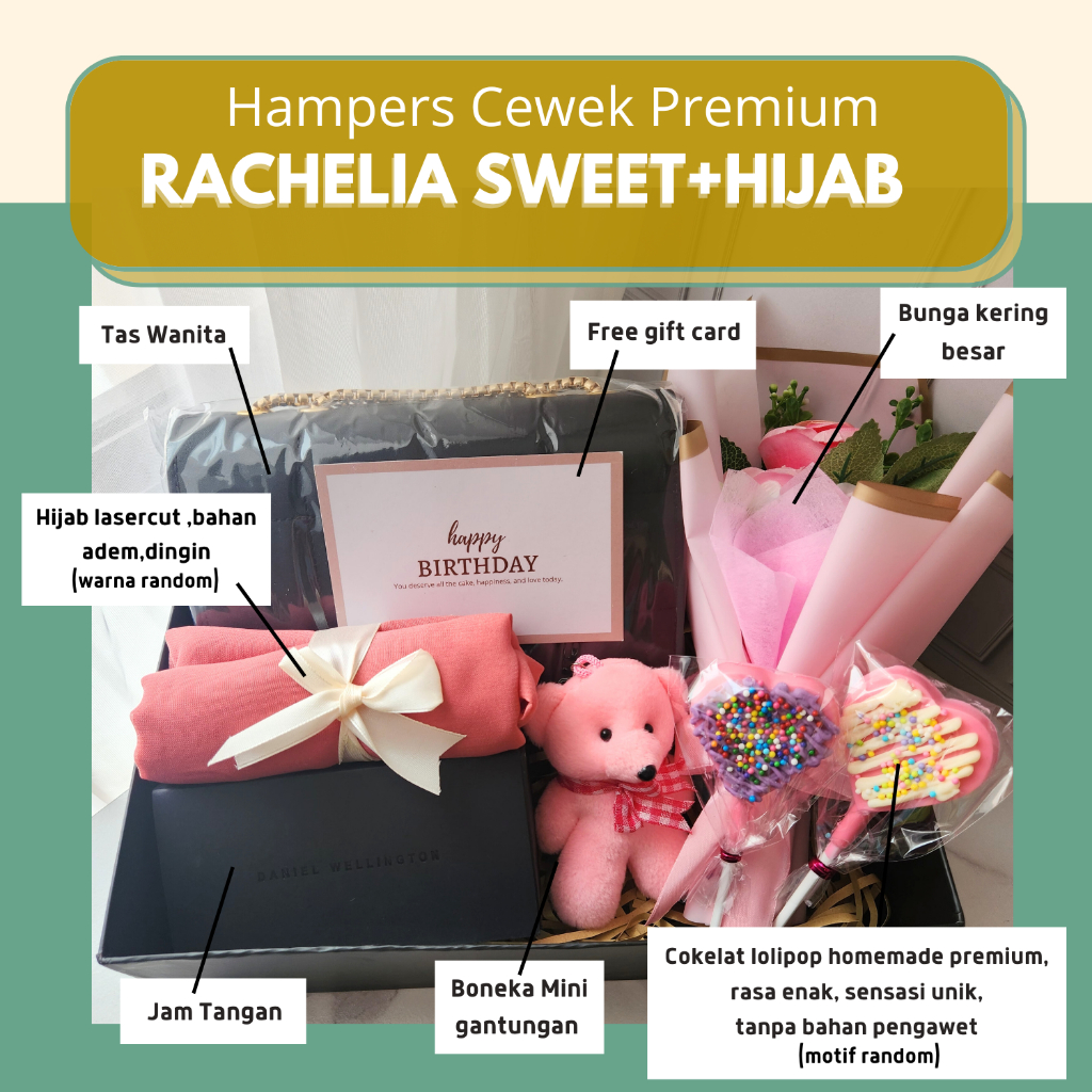 Jual Hampers Ulang Tahun Cewek Hapunni Rachelia Gift Box Kado Wisuda ...