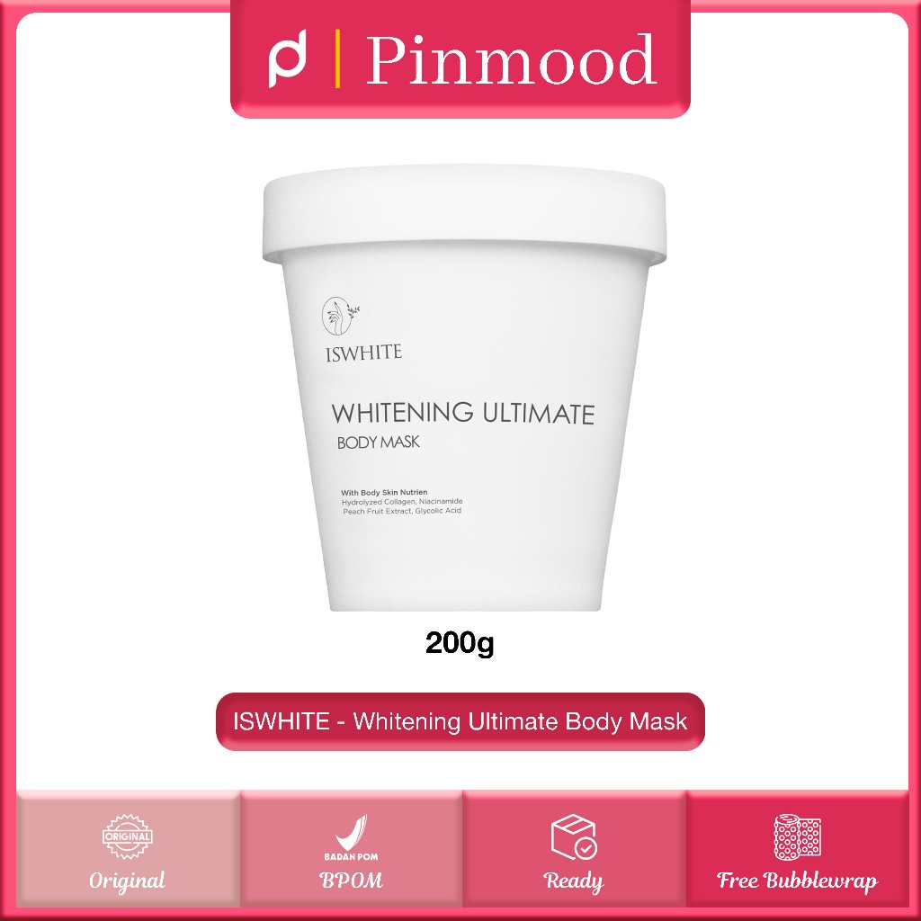 Jual ISWHITE - ULTIMATE BODY MASK WITH HYDROLYZED COLLAGEN JUMBO ( 200 ...