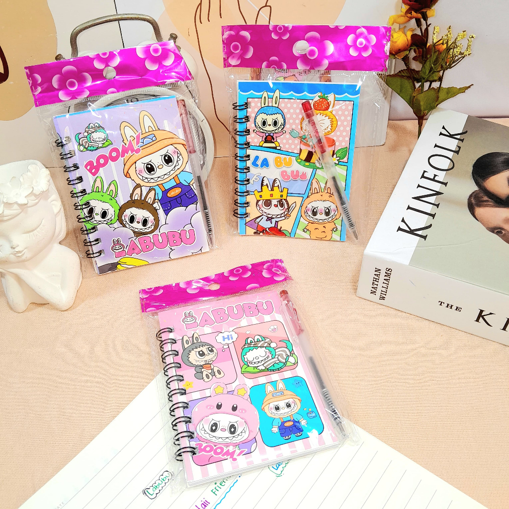 Jual Buku Binder LABUBU Mini Ukuran A7 + FREE 1 Pulpen Ready 3 Variant ...