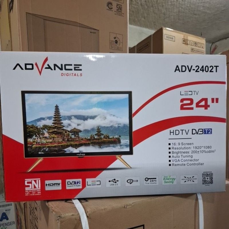 Jual LED TV ADVANCE ADV-2402T DIGITAL TV/ADV-2430A SMART TV UKURAN 24 ...