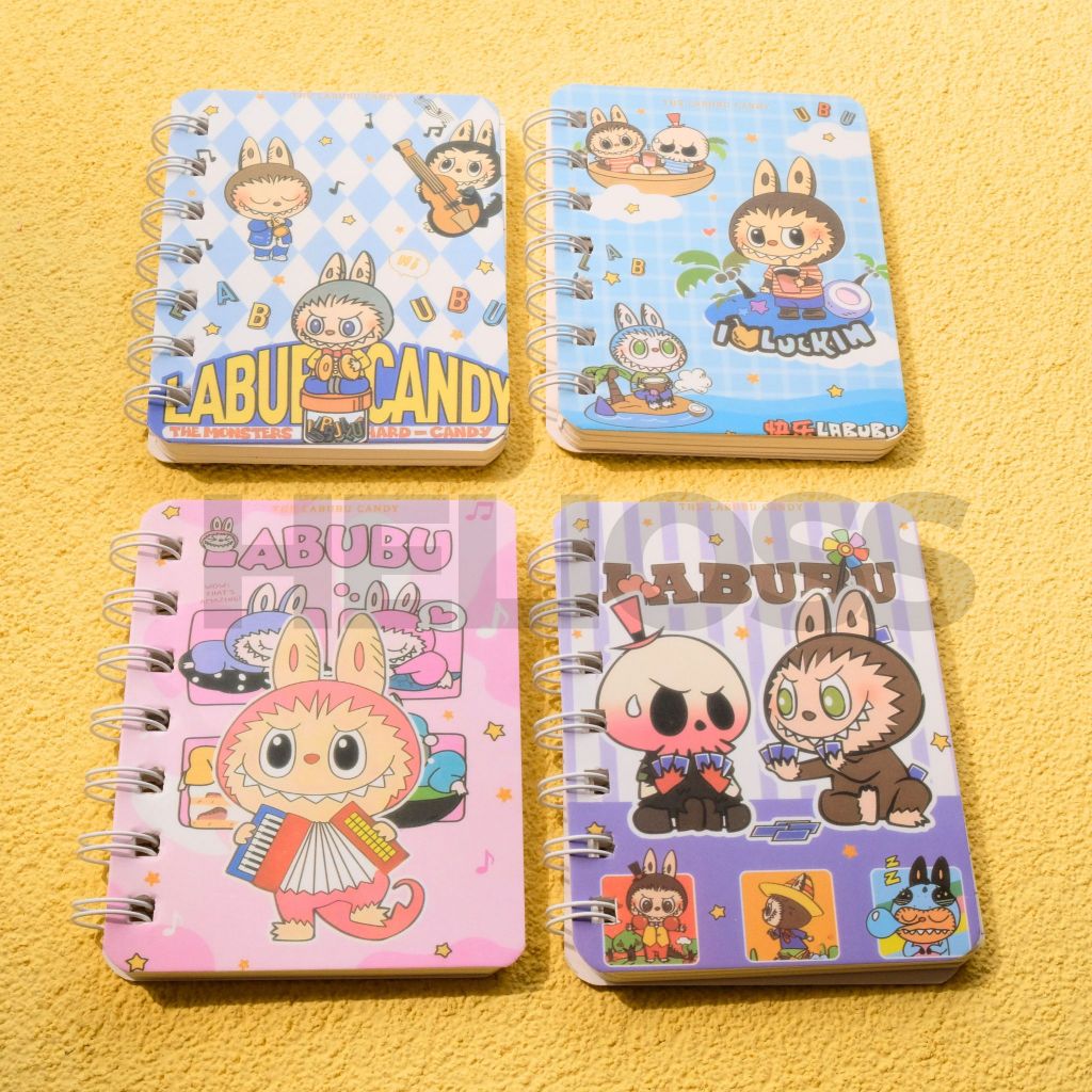 Jual BUKU BINDER LABUBU UKURAN A7 NOTE BOOK RING NOTEBOOK LABUBU A7 ...