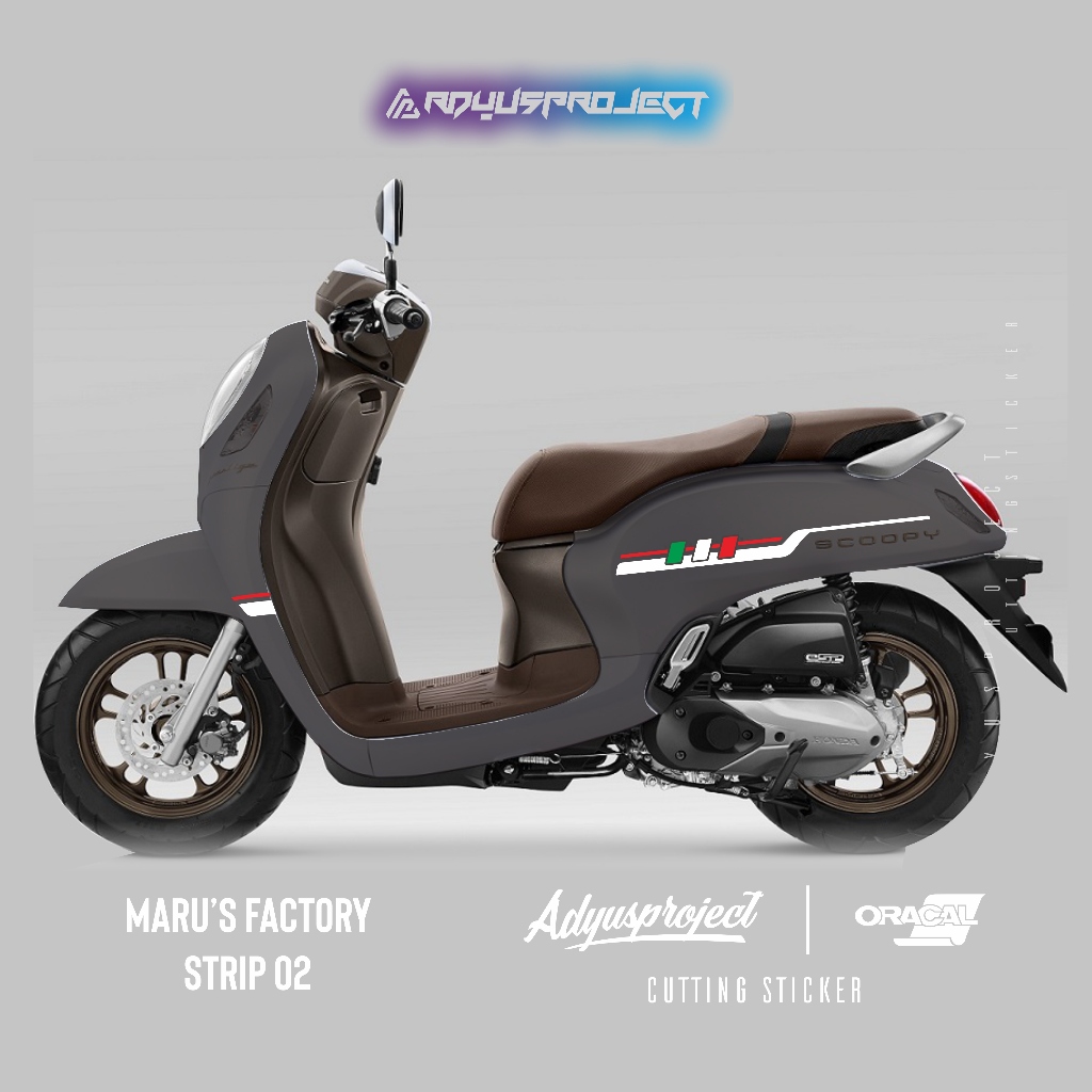 Jual List Striping Scoopy Italian Style 01 Cutting Sticker Sticker ...