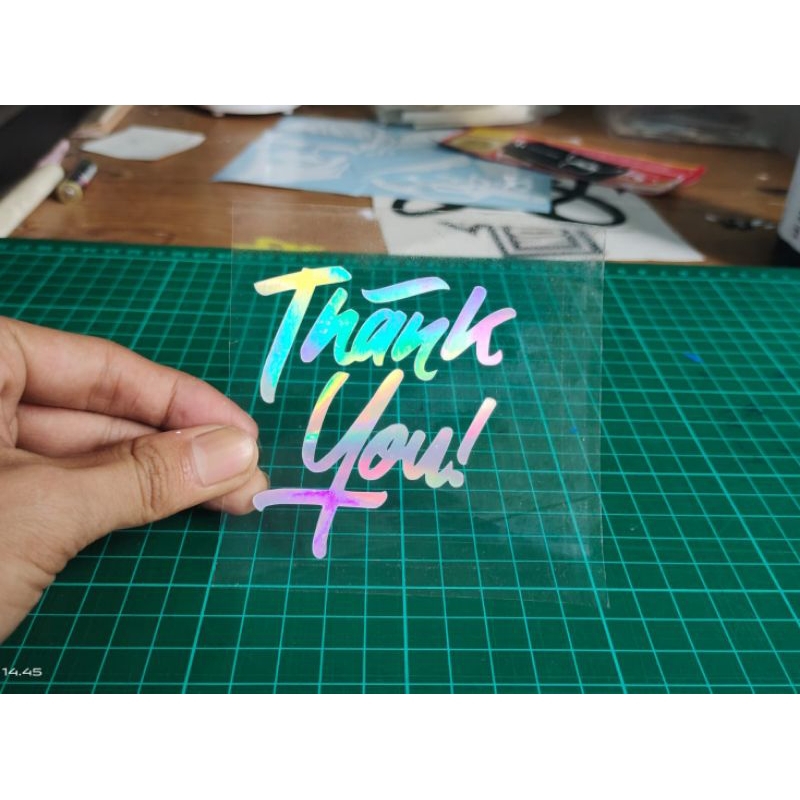 Jual stiker cutting thank you sticker keren | Shopee Indonesia