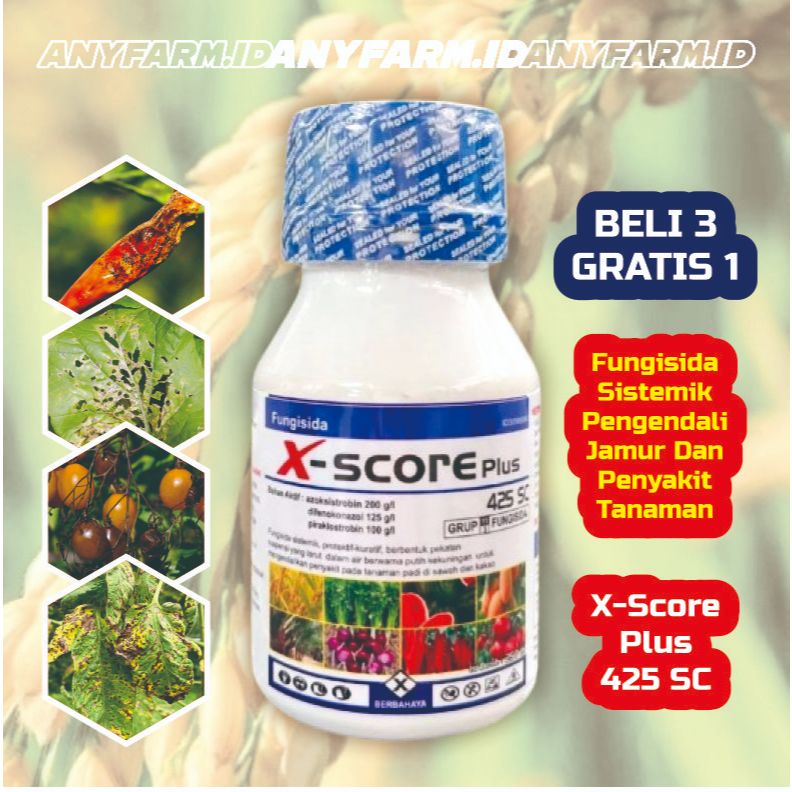 Jual X-SCORE 425 SC - FUNGISIDA 250ML UNGGUL UNTUK PADI, CABAI, DAN ...