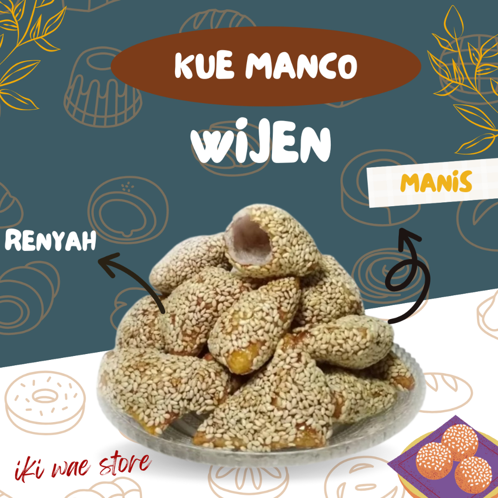 Jual KUE MANCO WIJEN & KACANG //MANCO WIJEN GULA MERAH khas Madiun ...
