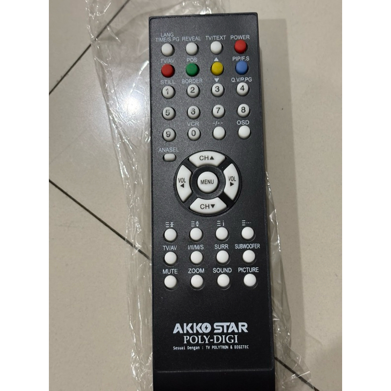 Jual Remot TV Tabung Polytron Akko Star Remot TV POLY DIGI LED LCD ... Jual Remot TV Tabung Polytron Akko Star Remot TV POLY DIGI LED LCD ...
