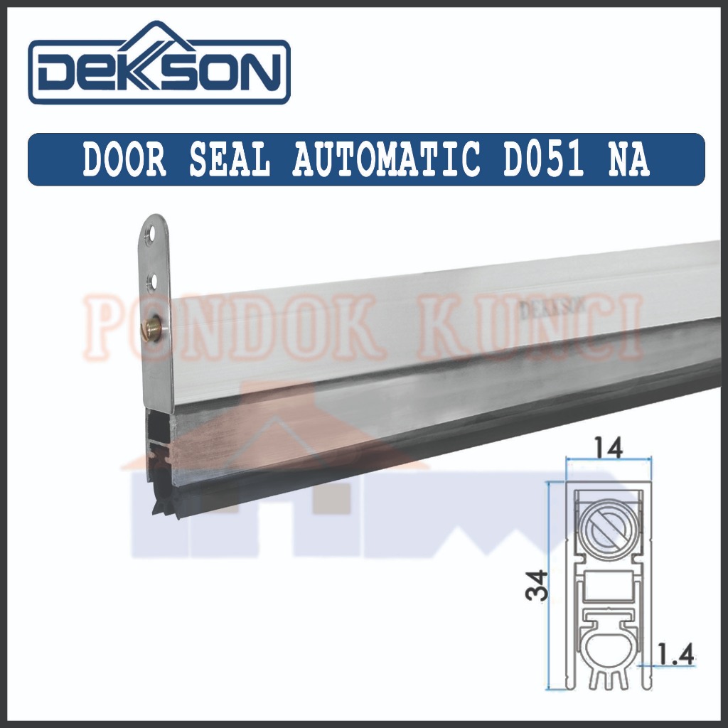 Jual Door Seal Dekkson Penutup Celah Pintu Automatic Dekson D051 NA 1000mm | Shopee Indonesia
