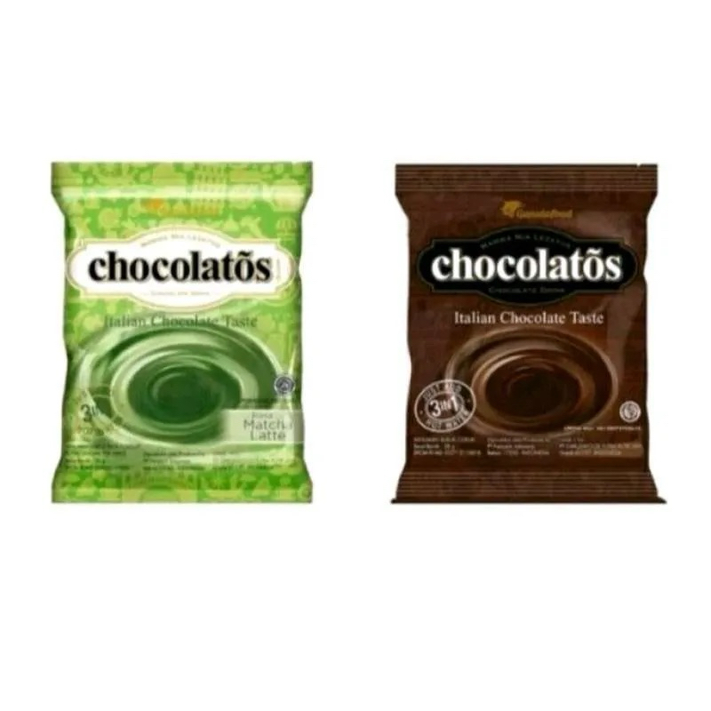 Jual Chocolatos Drink Rasa Matcha dan Coklat 1 Renceng isi 10 Sachet ...