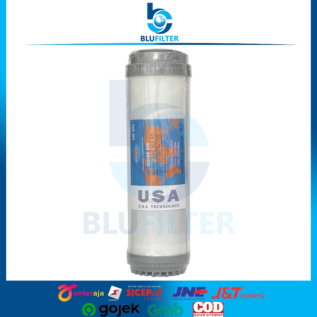 Jual UDF GAC USA 10 INCH / GRANULAR ACTIVATED CARBON 10” | Shopee Indonesia