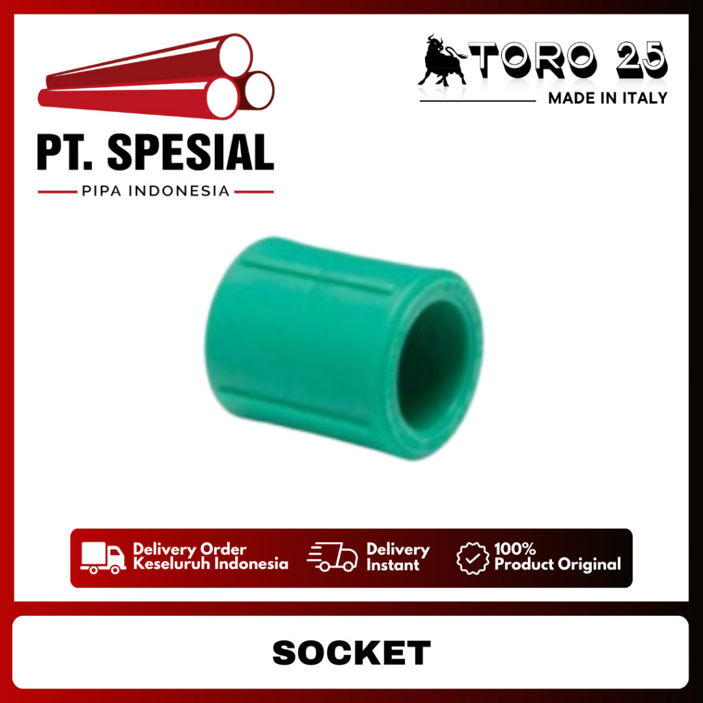 Jual Sock PPR Toro DN40 / Socket PPR Toro - 07 | Shopee Indonesia