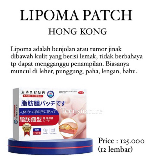 Jual LIPOMA PATCH HONG KONG | Shopee Indonesia