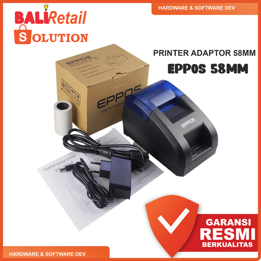 Jual Printer Thermal Bluetooth EPPOS Thermal Adaptor 58mm Bluetooth dan USB Cetak Nota & Struk ...