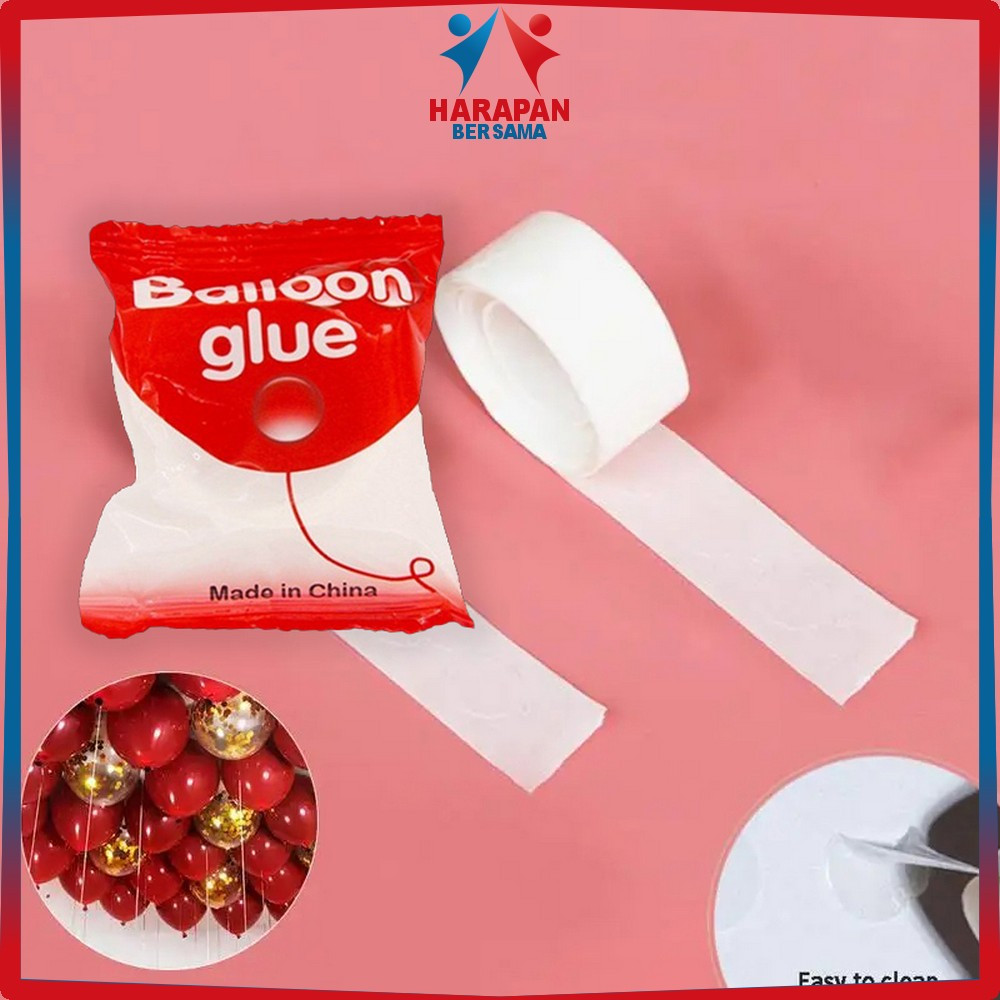 Jual Lem Balon 1 Roll Isi 100 Dots / Balloon Glue Double Tape Dekorasi ...