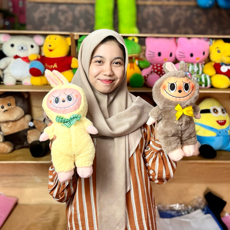 Jual Boneka Labubu monster mini kecil viral Boneka The Monsters Kawai ...