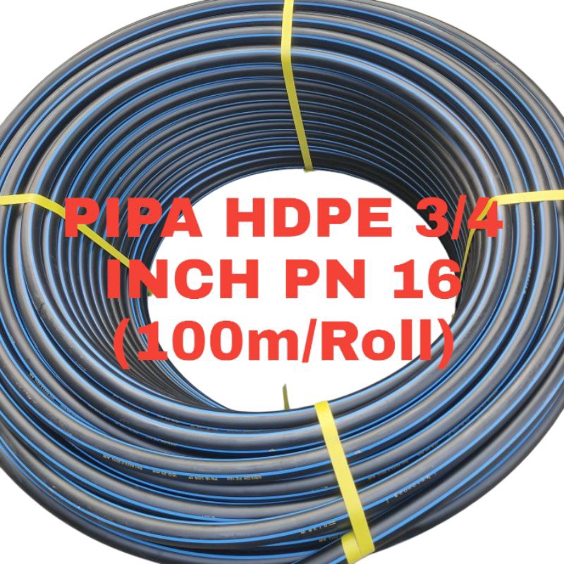 Jual PIPA HDPE 3/4inch Pn 16 (100m/Roll) | Shopee Indonesia