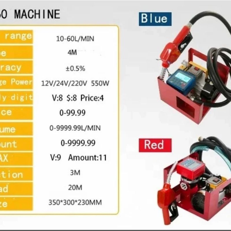 Jual Fuel Dispenser Pengisian solar/minyak Dengan digtal flow meter ...