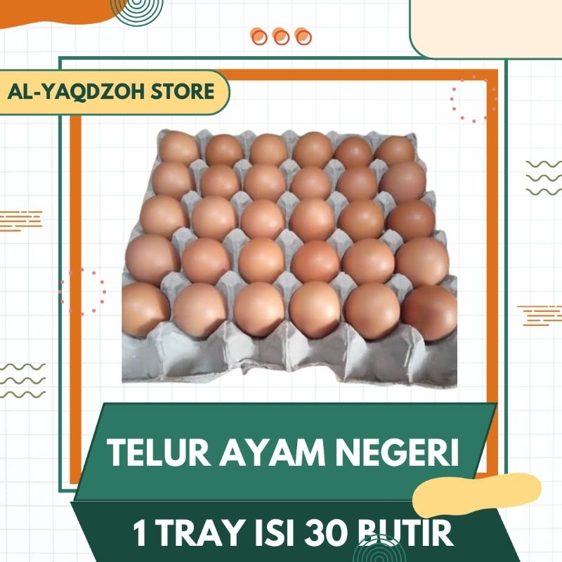 Jual Telur Ayam Negeri | 1 Tray isi 30 Butir | Shopee Indonesia