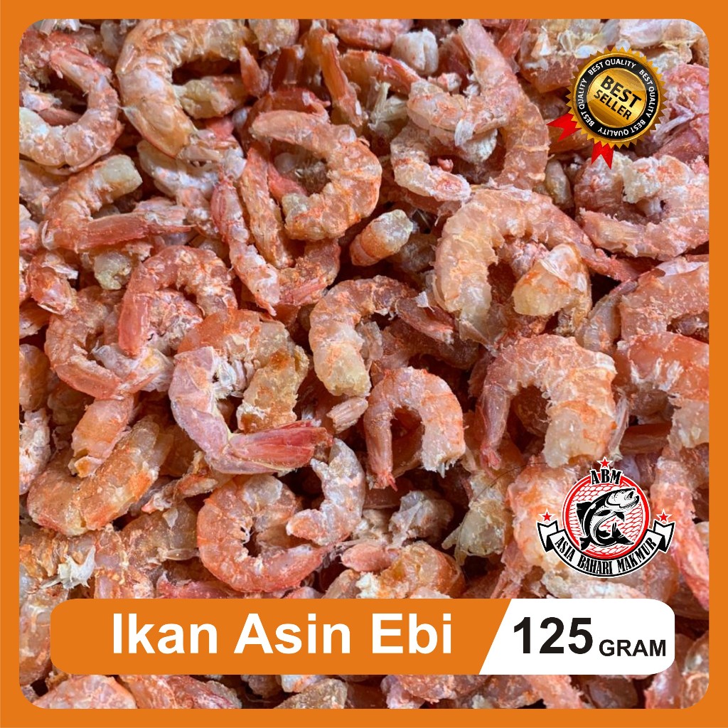 Jual Ebi Super Ebi Udang Kering Tampa Kulit Ebi Merah 125gr | Shopee ...
