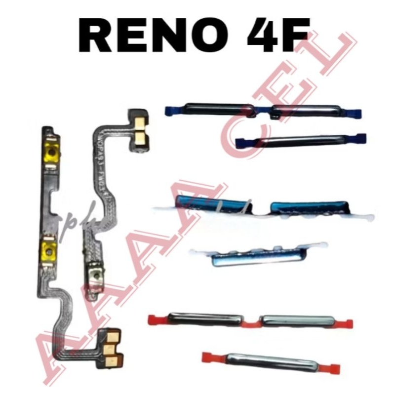 Jual TOMBOL LUAR+TOMBOL DALAM/FLEKSIBEL ON/OF VOLUME OPPO RENO 4F | Shopee Indonesia