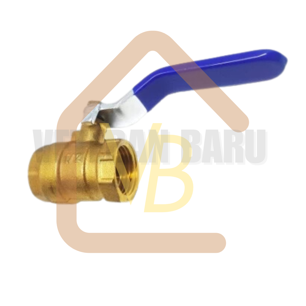 Jual stop kran pvc CAB 1/2" 3/4" inch ball valve /stop keran kuningan ...