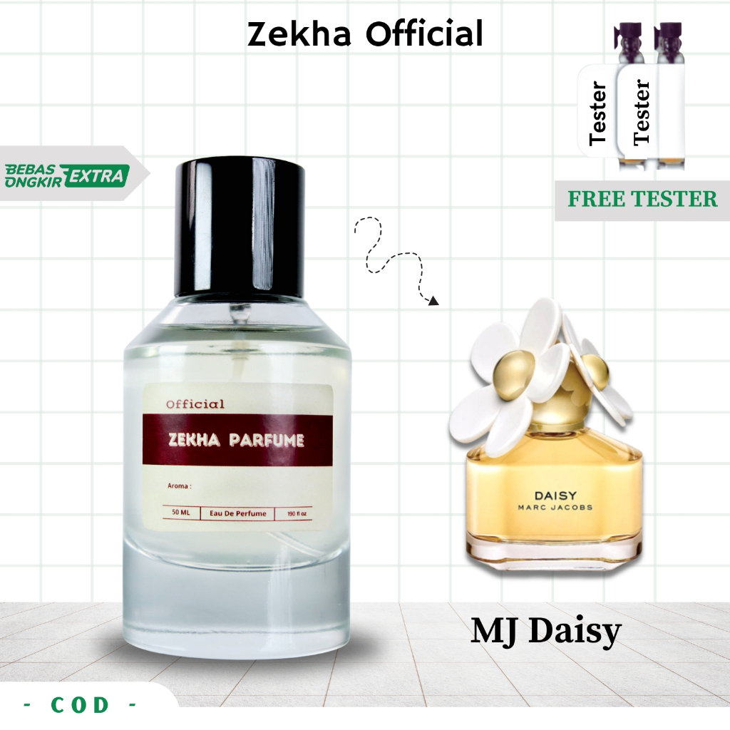 Jual MJ Daisy Parfum Wanita Tahan Lama Soft Fresh Zeka Minyak Wangi ...