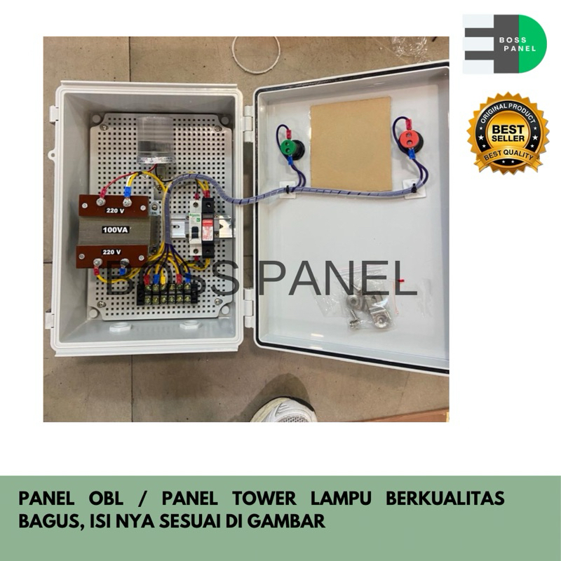 Jual PANEL OBL / PANEL TOWER LAMPU 100VA KOMPLIT SESUAI DENGAN GAMBAR ...