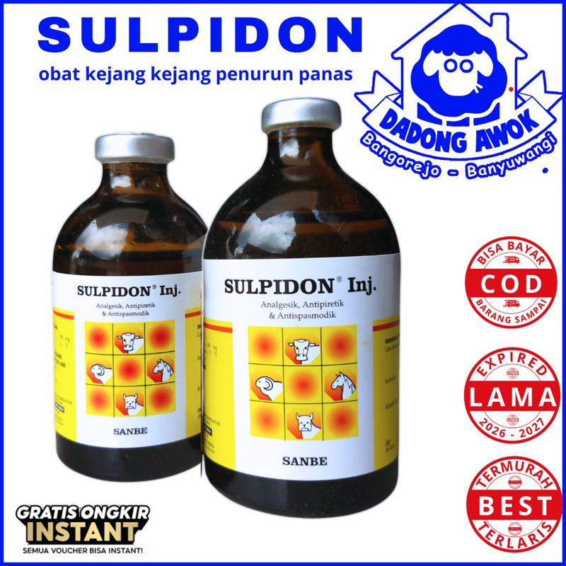 Jual SULPIDON Obat kejang kejang penurun panas - SULPIDON 100ml - sapi ...