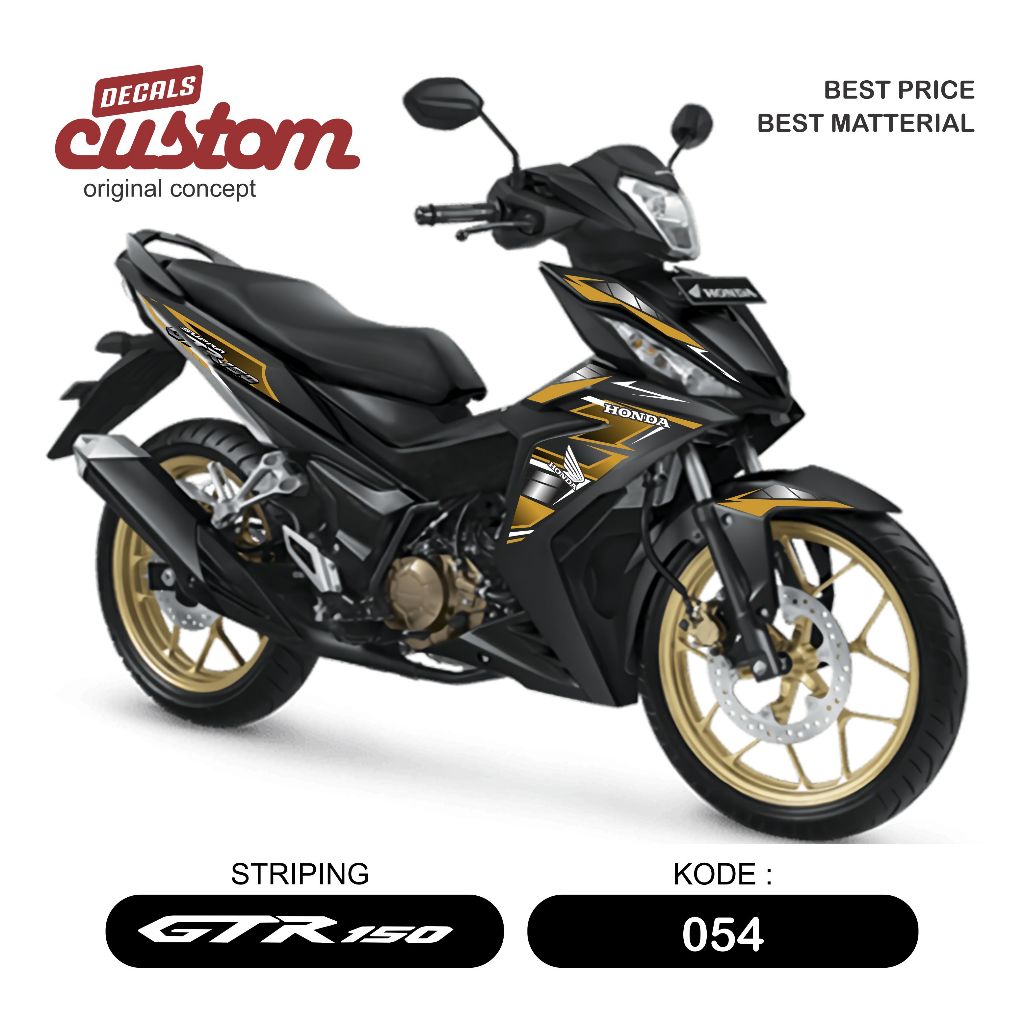 Jual striker motor honda supra gtr striping honda gtr 150 decal lis ...