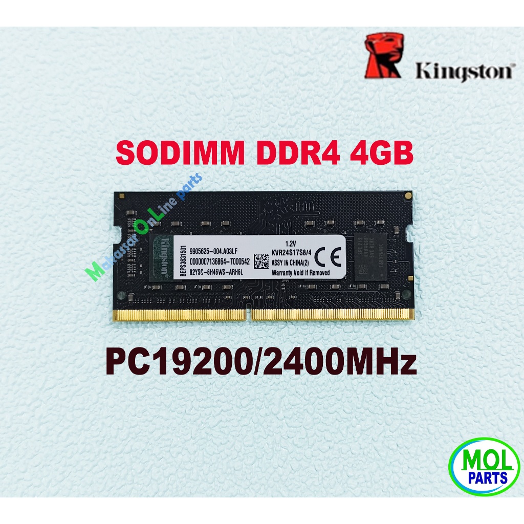Jual RAM LAPTOP KINGSTON DDR4 4GB PC 19200 2400 MHz RAM NB DDR4 4GB SODIMM | Shopee Indonesia