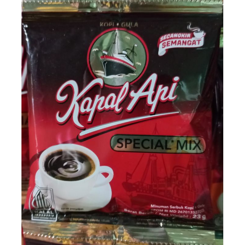 Jual Kopi Kapal Api Special Mix 1 Renceng Isi 10 Bungkus @23g | Shopee ...