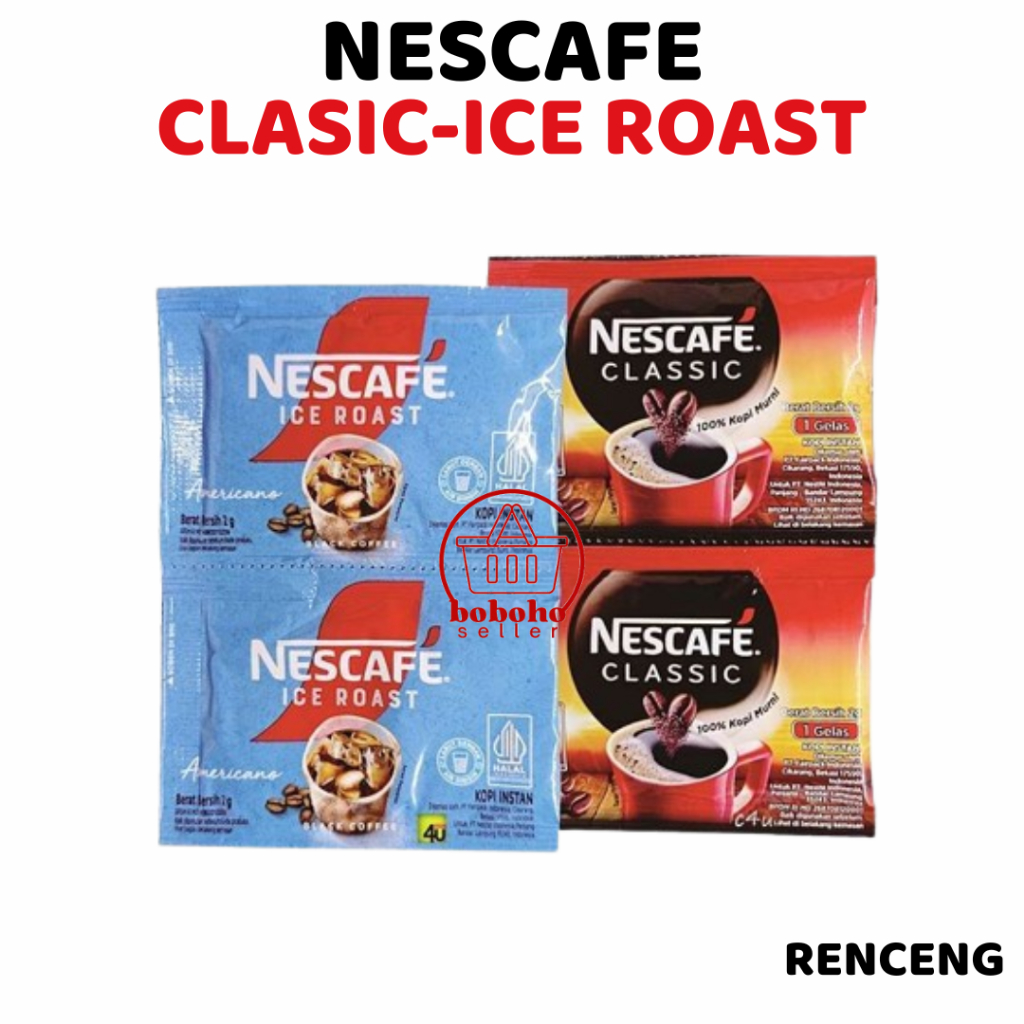 Jual Kopi Nescafe Classic / Ice Roast Renceng Isi 10 Sachet Renteng ...