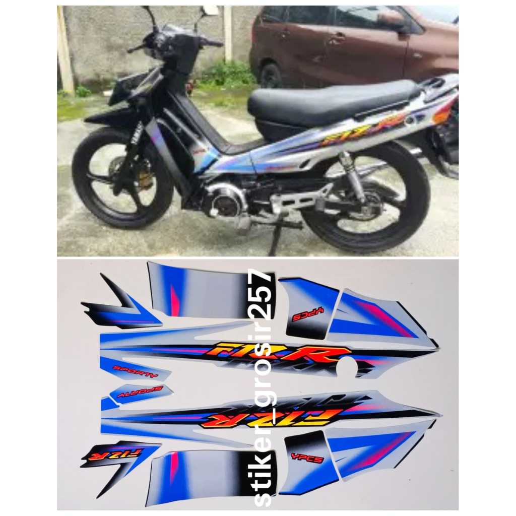 Jual STIKER STRIPING LIS BODY F1ZR FIZR 2003 2004 SPORTY WARNA SILVER ...