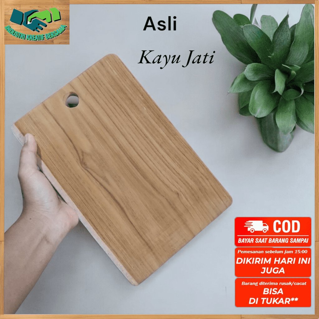 Jual Talenan Kayu / Nampan Kayu / Alat Masak Kayu Jati Food Grade ...