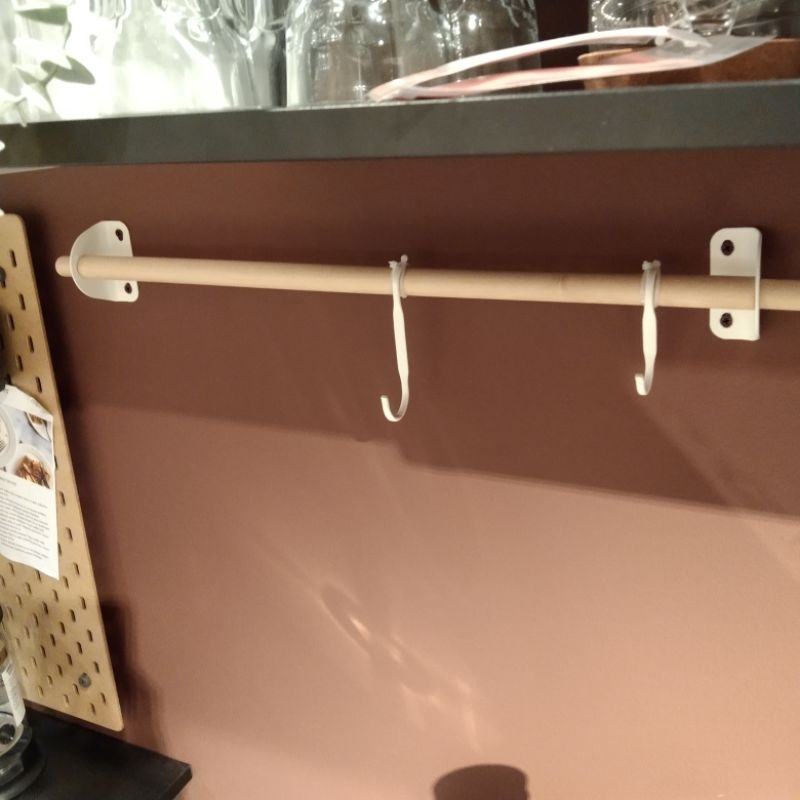Jual IKEA NEREBY rel gantung dinding kayu birch 60cm rak spatula sutil ...