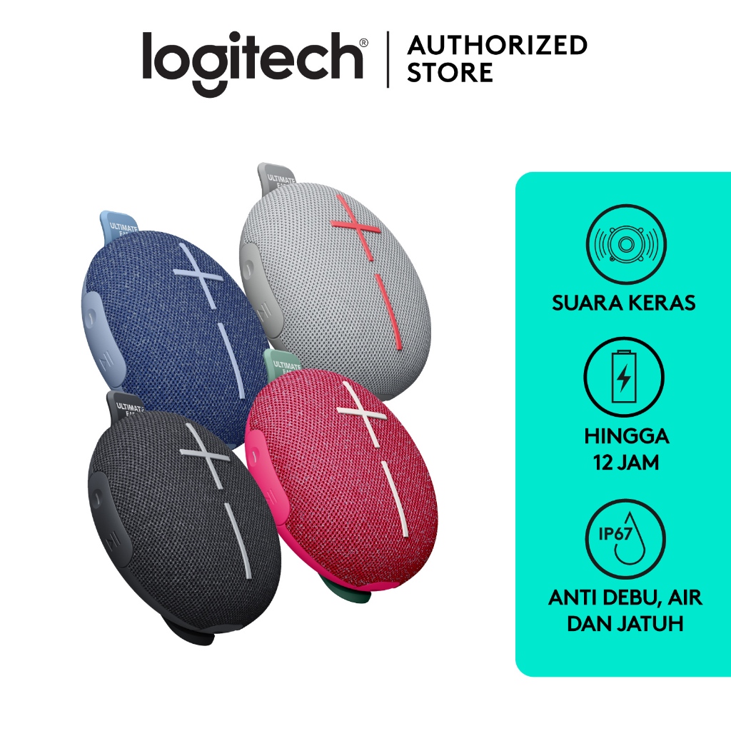 Jual Logitech Speaker Bluetooth Tahan Air Ultra Portabel ULTIMATE EARS ...