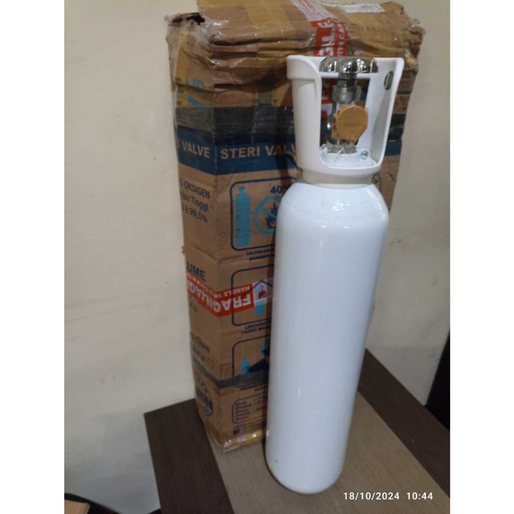 Jual Tabung Oksigen Medis 1m3 + isi Full Medical Grade Oxygen Merk Pure ...