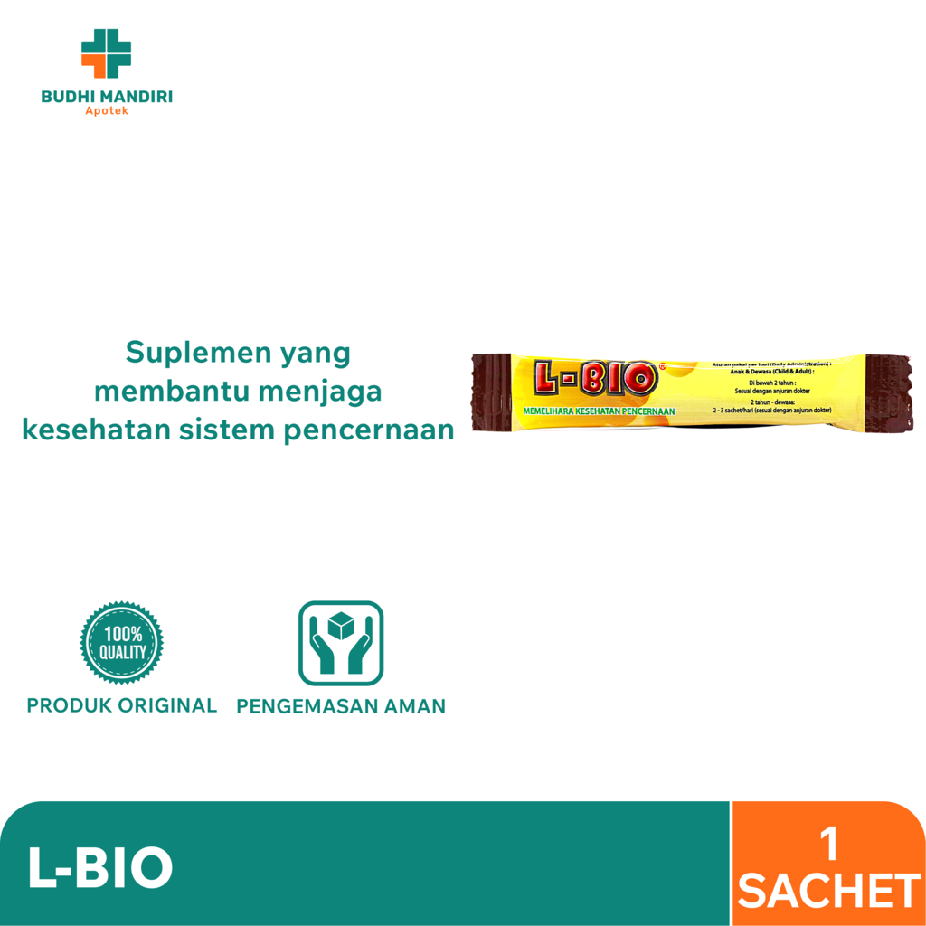 Jual L-Bio (1 Sachet) - Memelihara Kesehatan Pencernaan | Shopee Indonesia