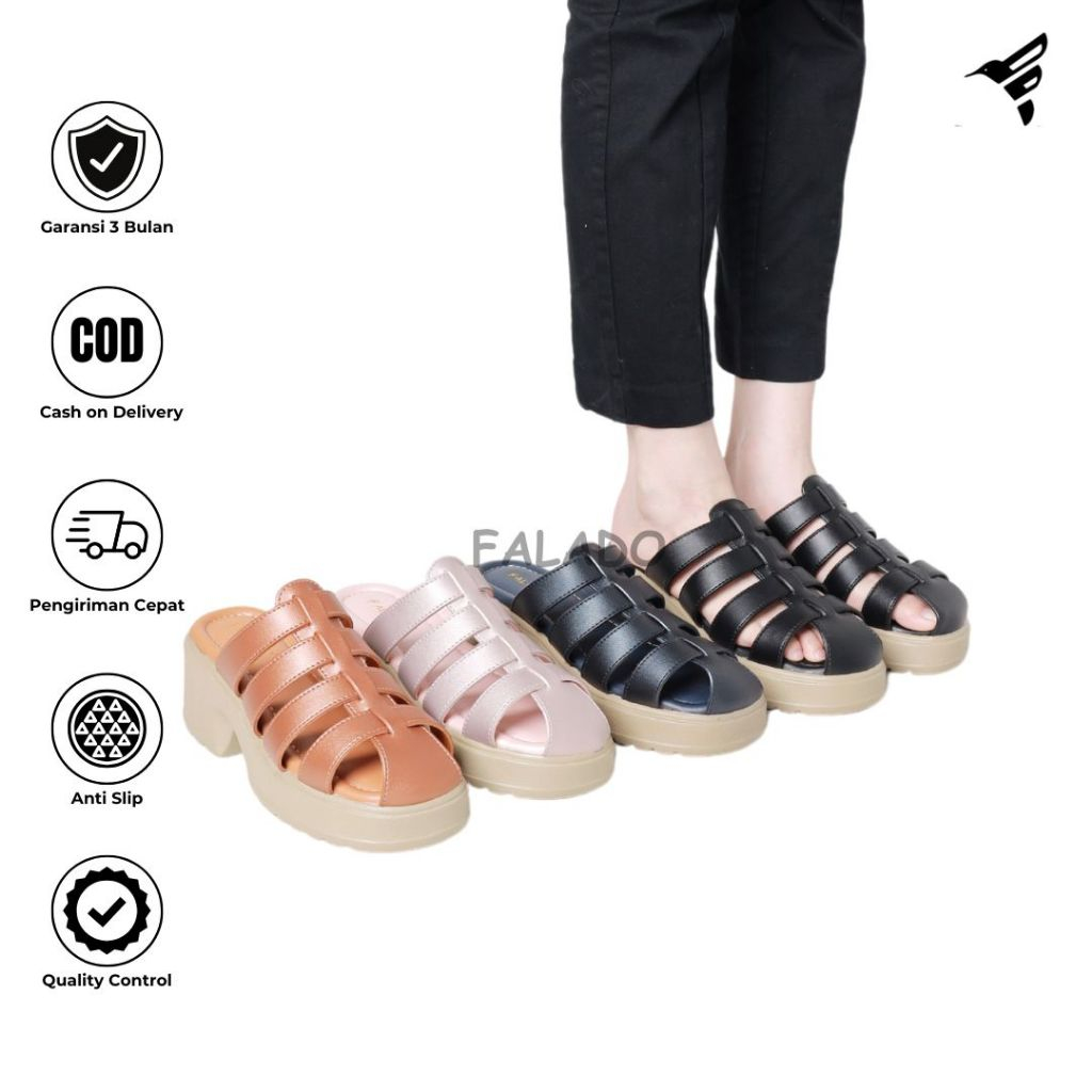 Jual Falado - Melvina Platform Sandal Wanita Kekinian Hak 7cm | Shopee ...