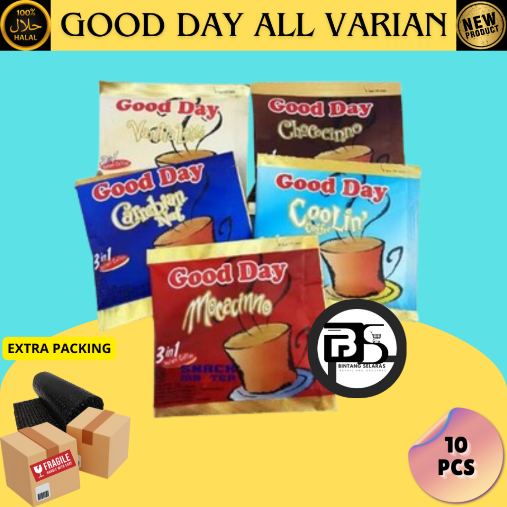 Jual GOOD DAY KOPI RCG VARIAN RASA ISI 10 SACHET | Shopee Indonesia