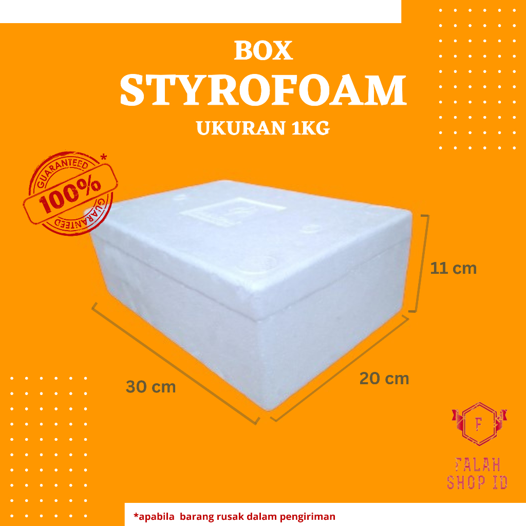 Jual STYROFOAM KECIL BOXMINI 1 KG / Box 1KG UK 30 X 20 X 11 CM / Box Es Batu / Bisa Untuk ...