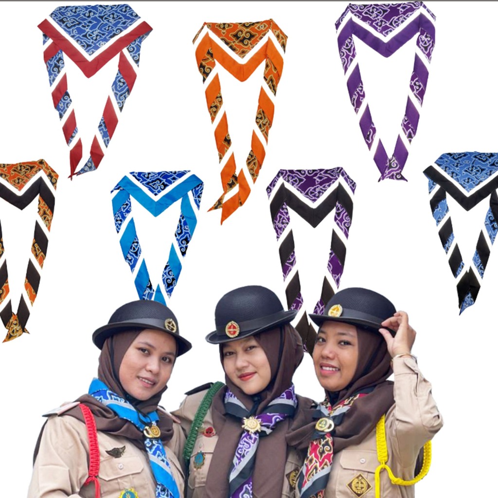 Jual Scarf Pramuka Batik Mega Mendung Scraf Scout Motif Batik Scraft ...