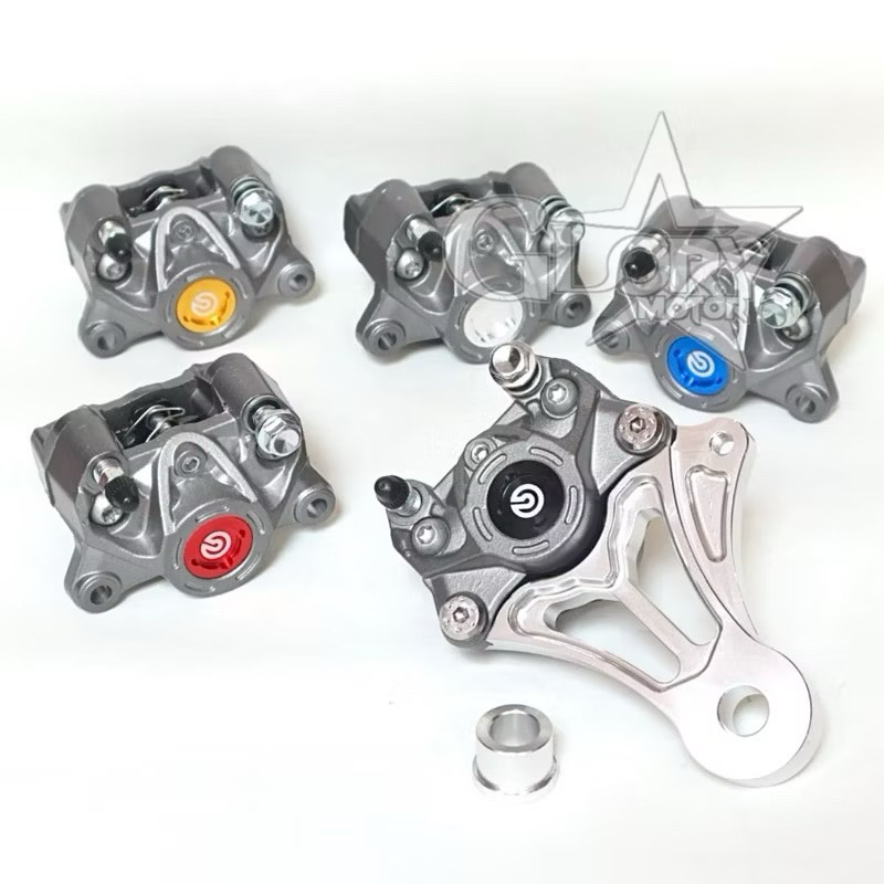 Jual Paket Kaliper BELAKANG Kaliper Formula 2p / 2piston Babet Coin CNC [ Free breket disc 220 ...