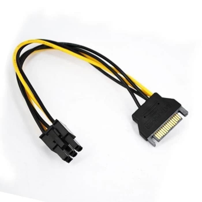 Jual Kabel Power SATA To 6 Pin 6pin PCI-E Video Card VGA Express / 6 ...