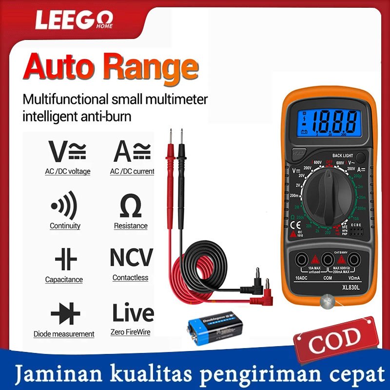 Jual Multimeter Avometer Digital Multimeter AC DC Diode Tansistor ...