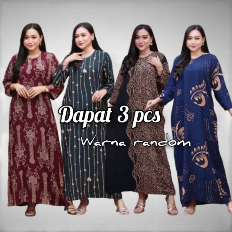 Jual LONGDRESS DASTER PANJANG SEMATA KAKI LINGKAR DADA ALL SIZE ...