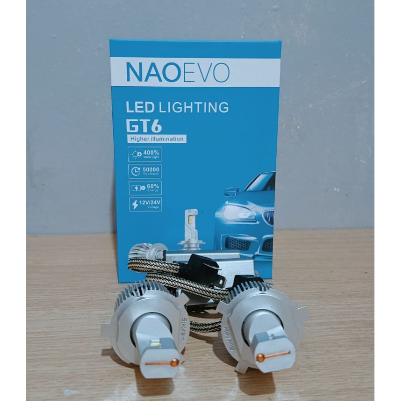 Jual LAMPU LED LIGHTING GT6 NAOEVO H4 - Dinasti Audio | Shopee Indonesia
