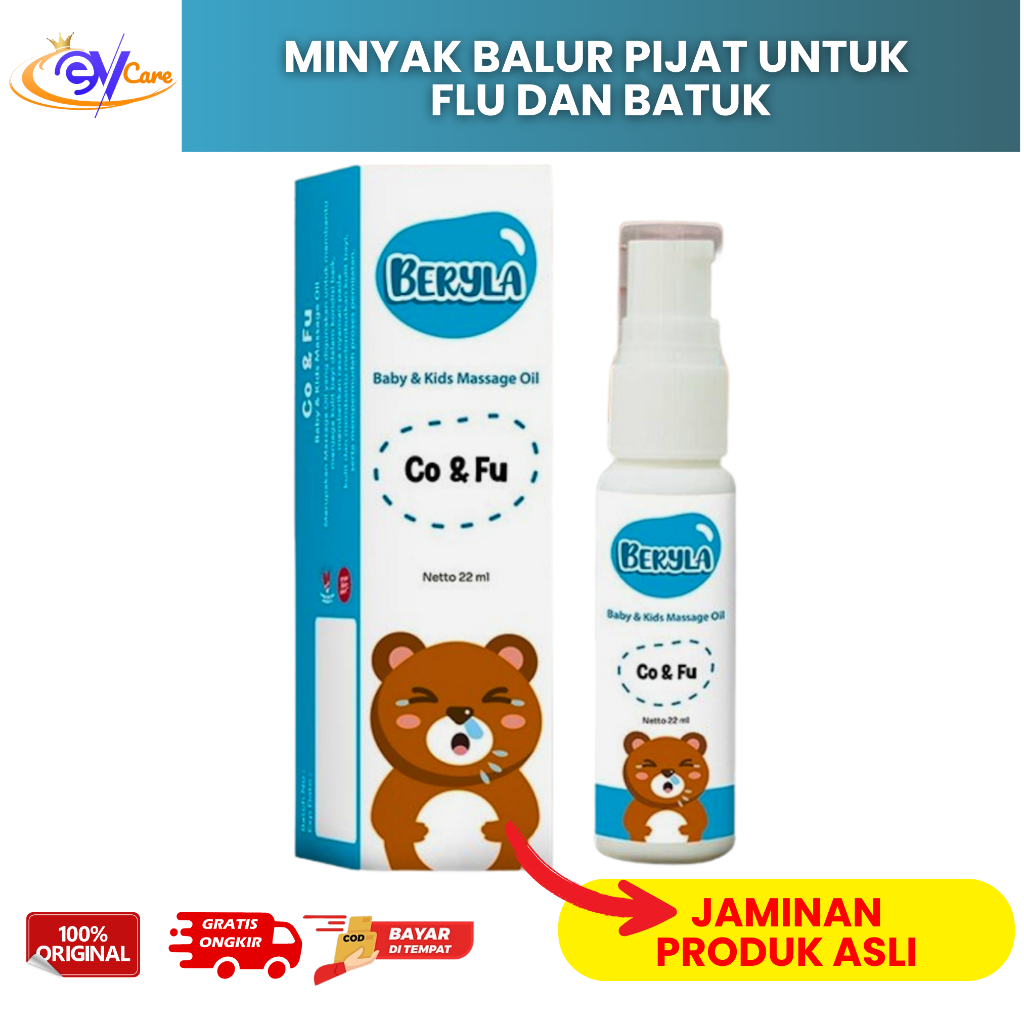 Jual Beryla aby Soothing Massage Cough & Flu Minyak Balur untuk Bayi ...